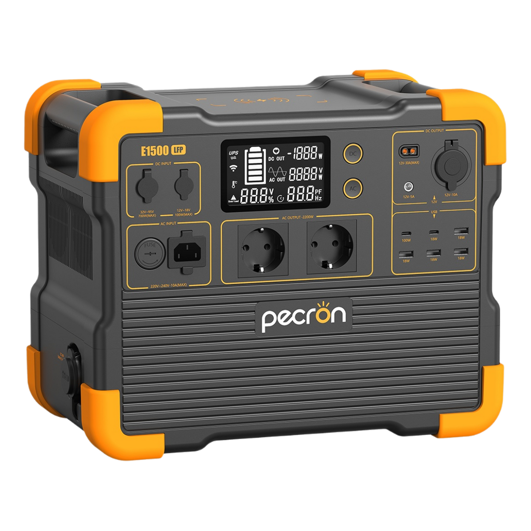 PECRON E1500LFP Expandable Portable Power Station 2200W 1536Wh – Pecron-eu