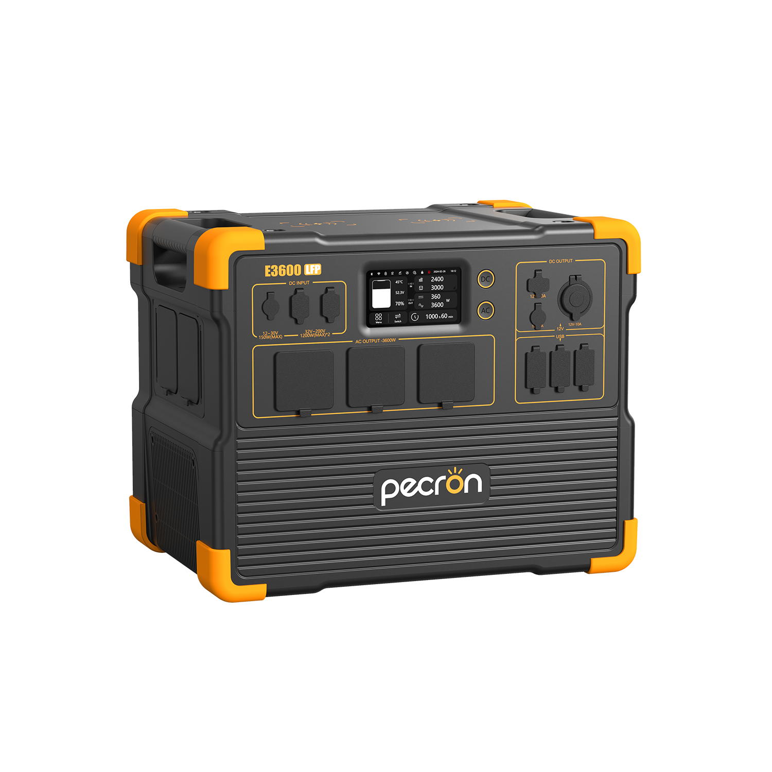 PECRON E3600LFP Expandable Portable Power Station 3600W 3072Wh – Pecron-eu